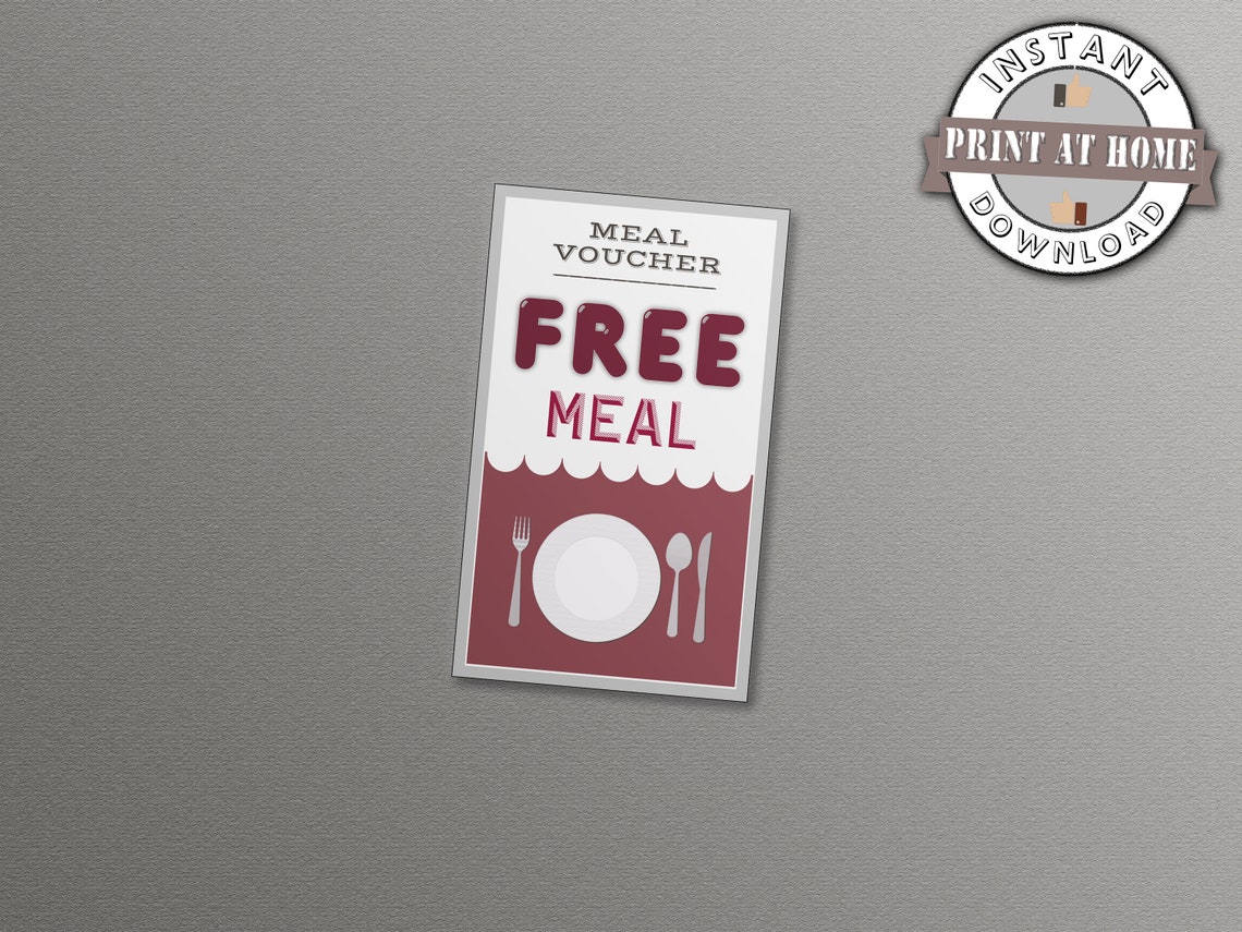 FREE MEAL VOUCHER, Meal Tickets, Event Ticket, Activity Meal Vouchers ...