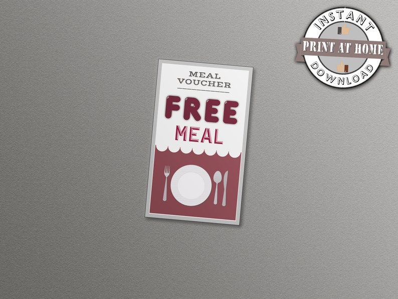 FREE MEAL VOUCHER, Meal Tickets, Event Ticket, Activity Meal Vouchers ...