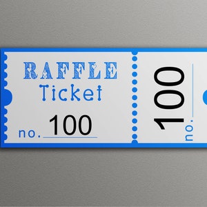 RAFFLE TICKET NUMBERS, Raffle Ticket, Activity Raffle Ticket ...