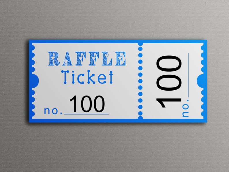 RAFFLE TICKET NUMBERS, Raffle Ticket, Activity Raffle Ticket ...