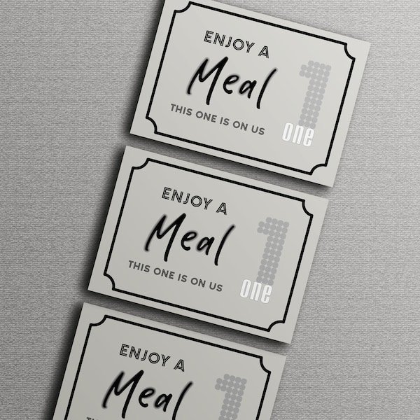 Printable Meal Tickets - Etsy