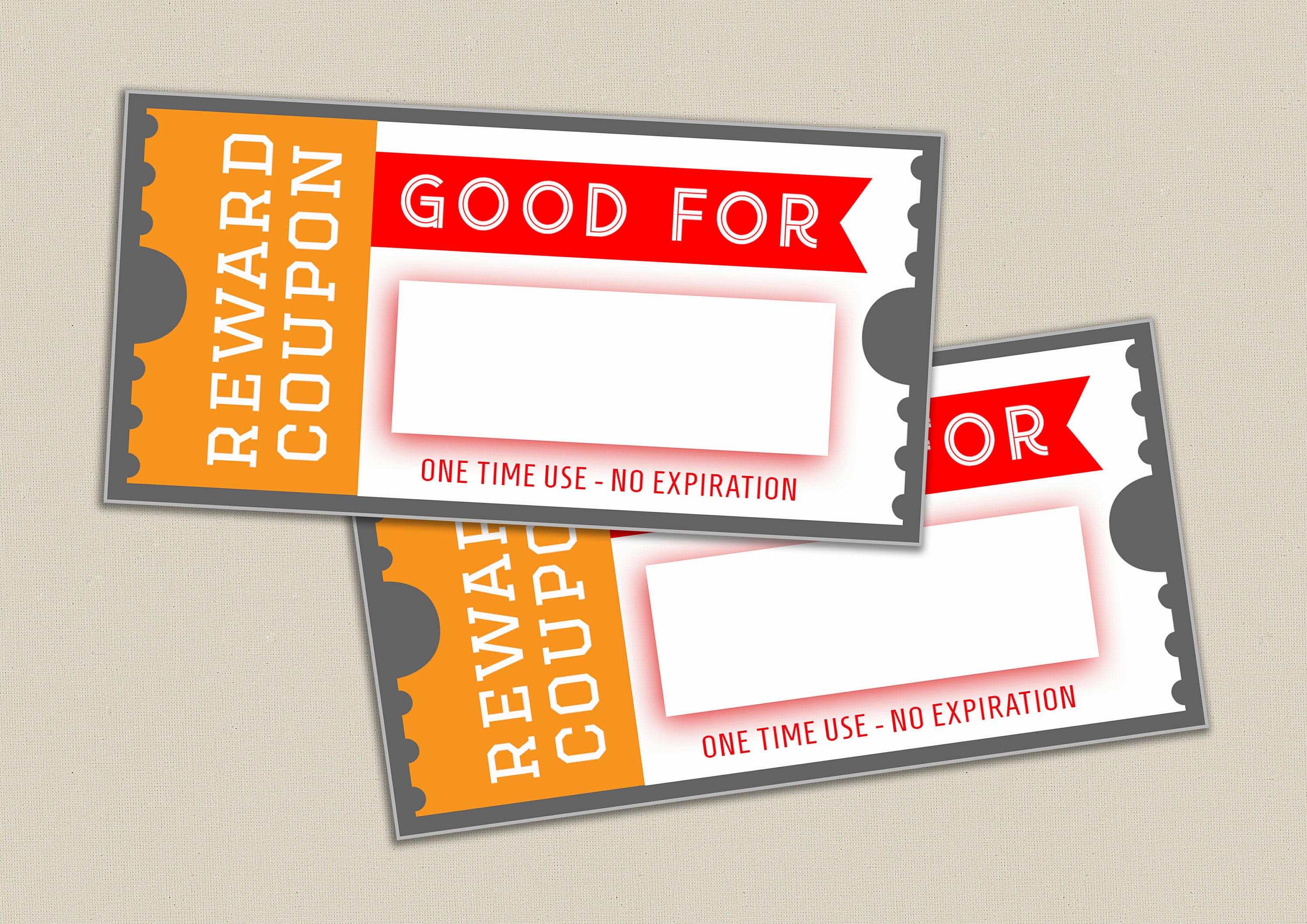 BLANK REWARD COUPON, Printable Blank Coupons, Kids Activity Coupon ...