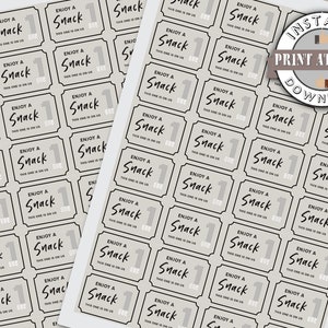 ENJOY A SNACK VOUCHER, Snack Tickets, Event Ticket, Activity Meal ...