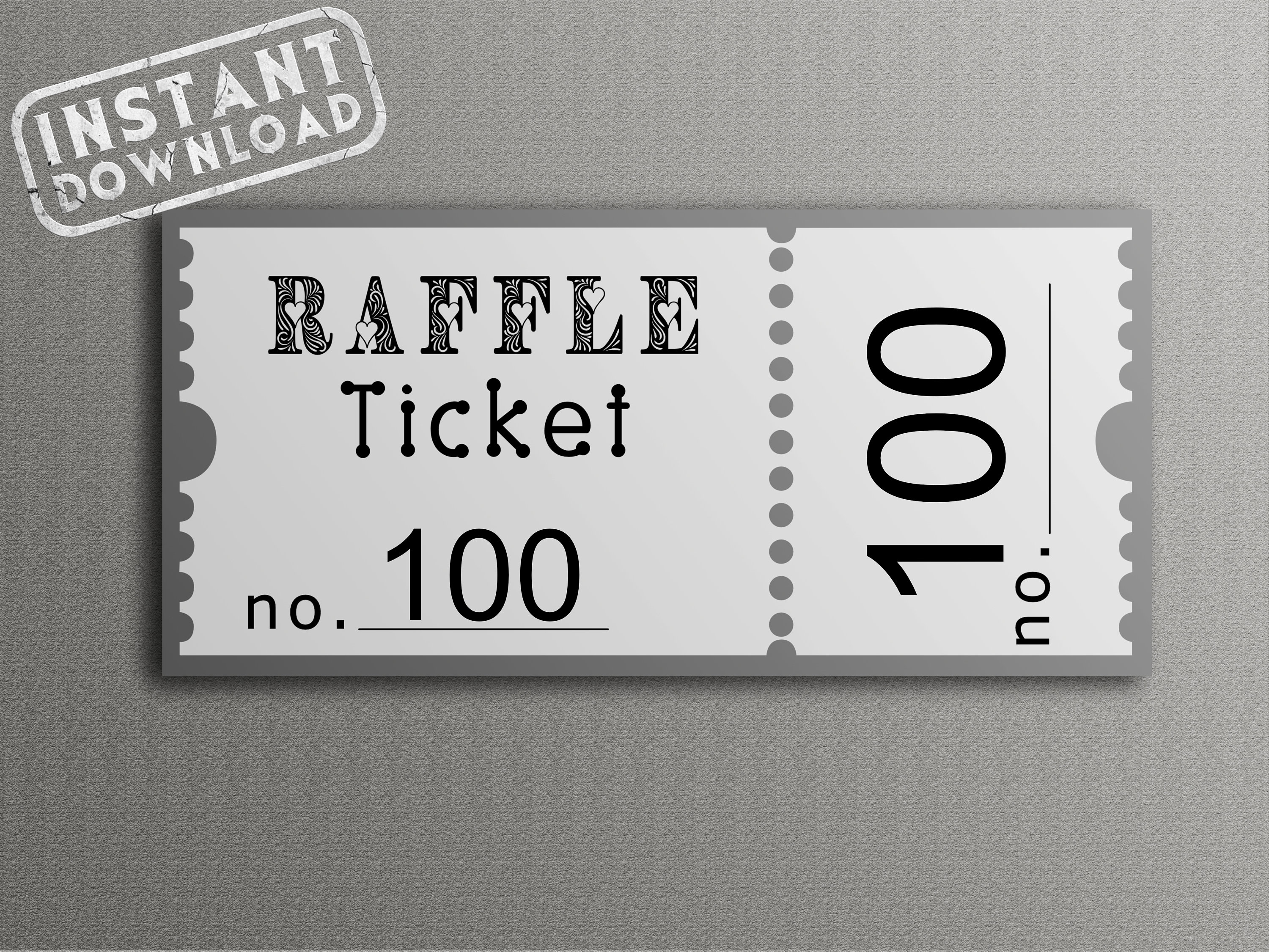 RAFFLE TICKET COUPON, Raffle Ticket, Activity Raffle Ticket Numbers ...