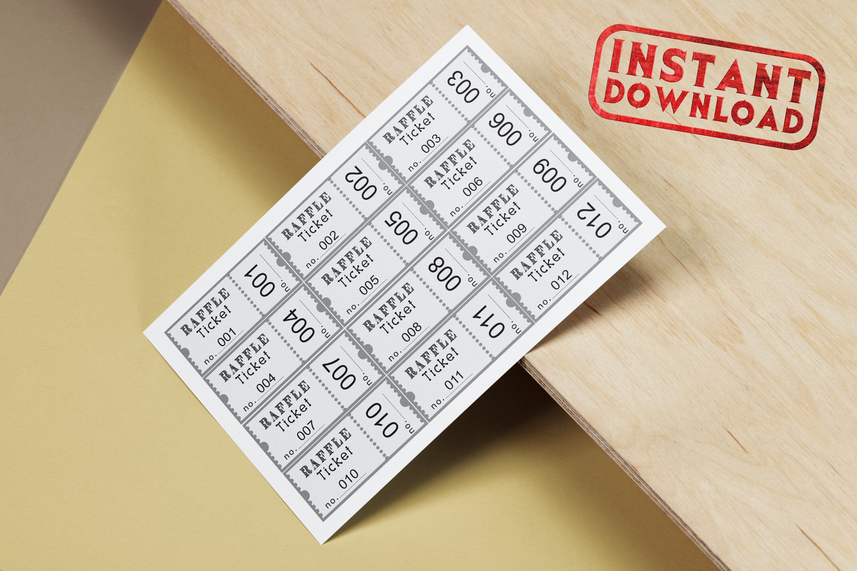 RAFFLE TICKET COUPON, Raffle Ticket, Activity Raffle Ticket Numbers ...