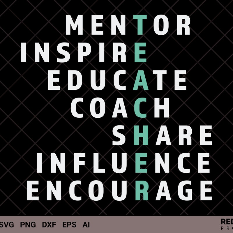 Mentor Teacher Svg - Etsy