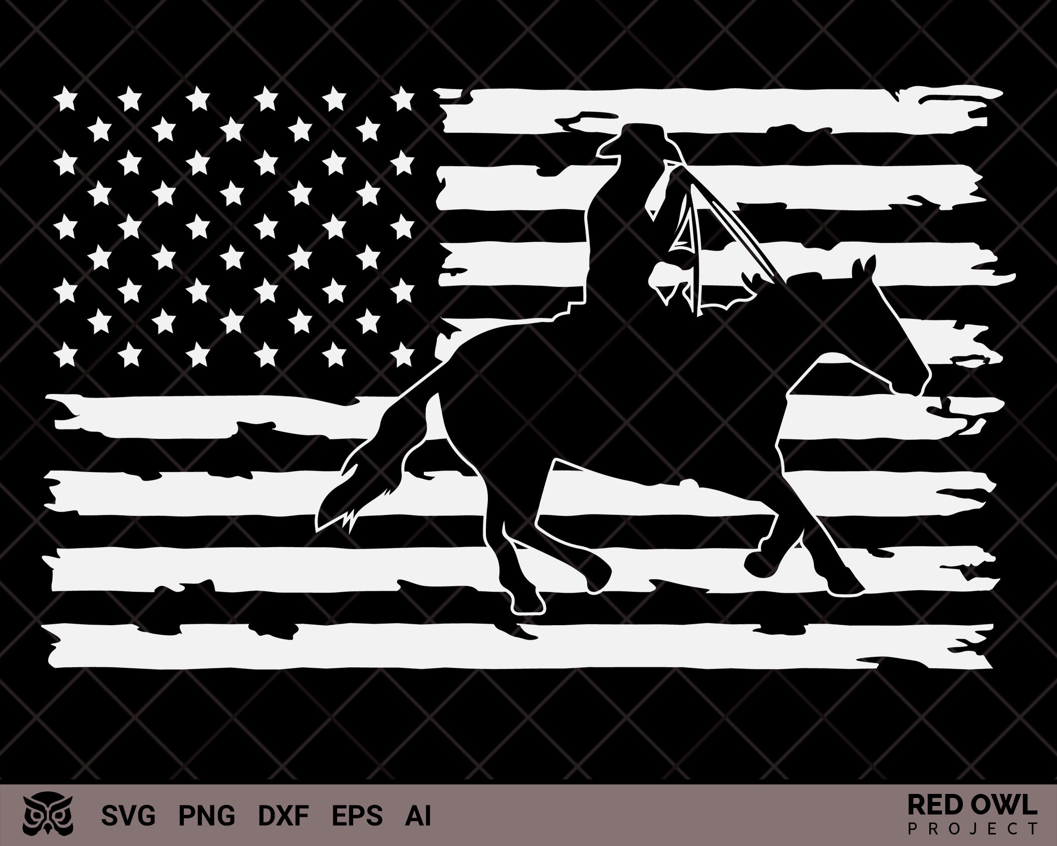 Cowboy SVG, American Flag Cowboy SVG, Western Country Southern, Horse ...