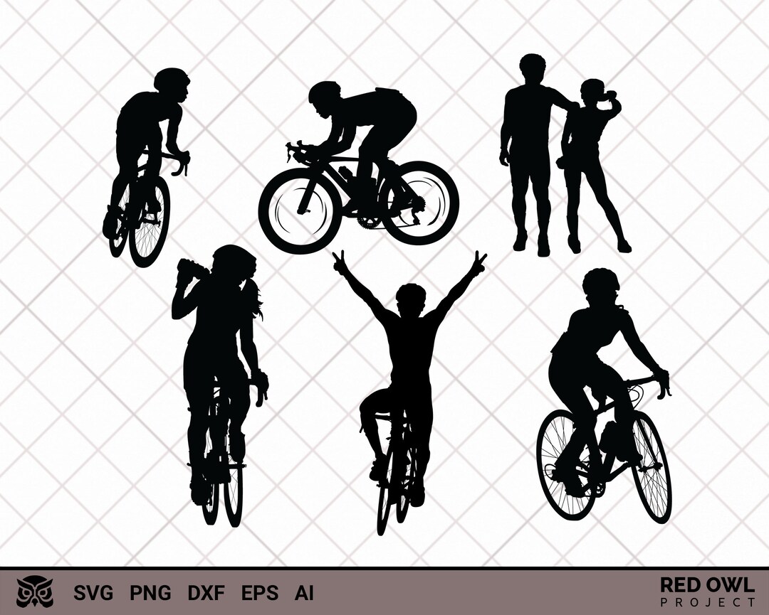 Cycling SVG, Athlete Cyclist SVG Bundle, Retro Vintage, Bike Life ...