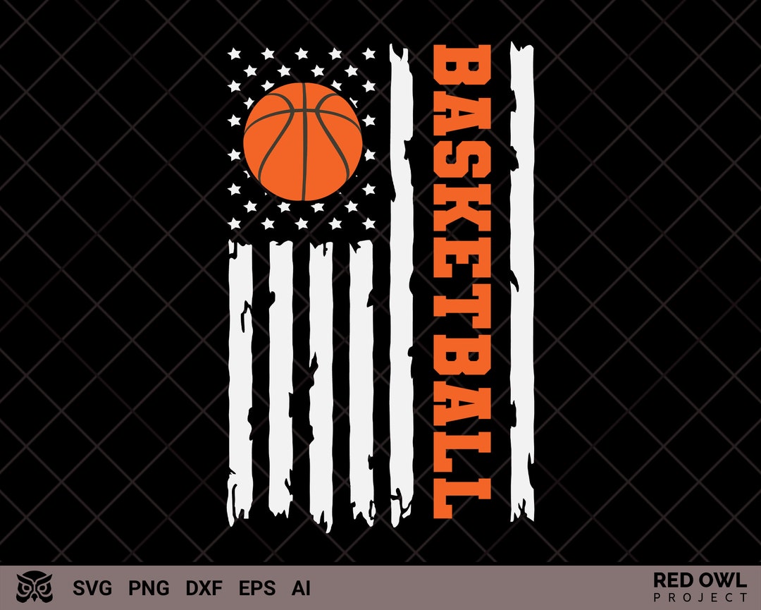 Basketball SVG, American Flag Basketball SVG, Patriotic Svg, Silhouette ...