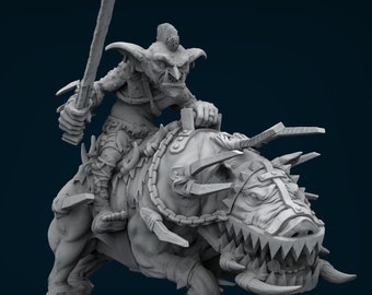 Pig Rider Miniature - Etsy