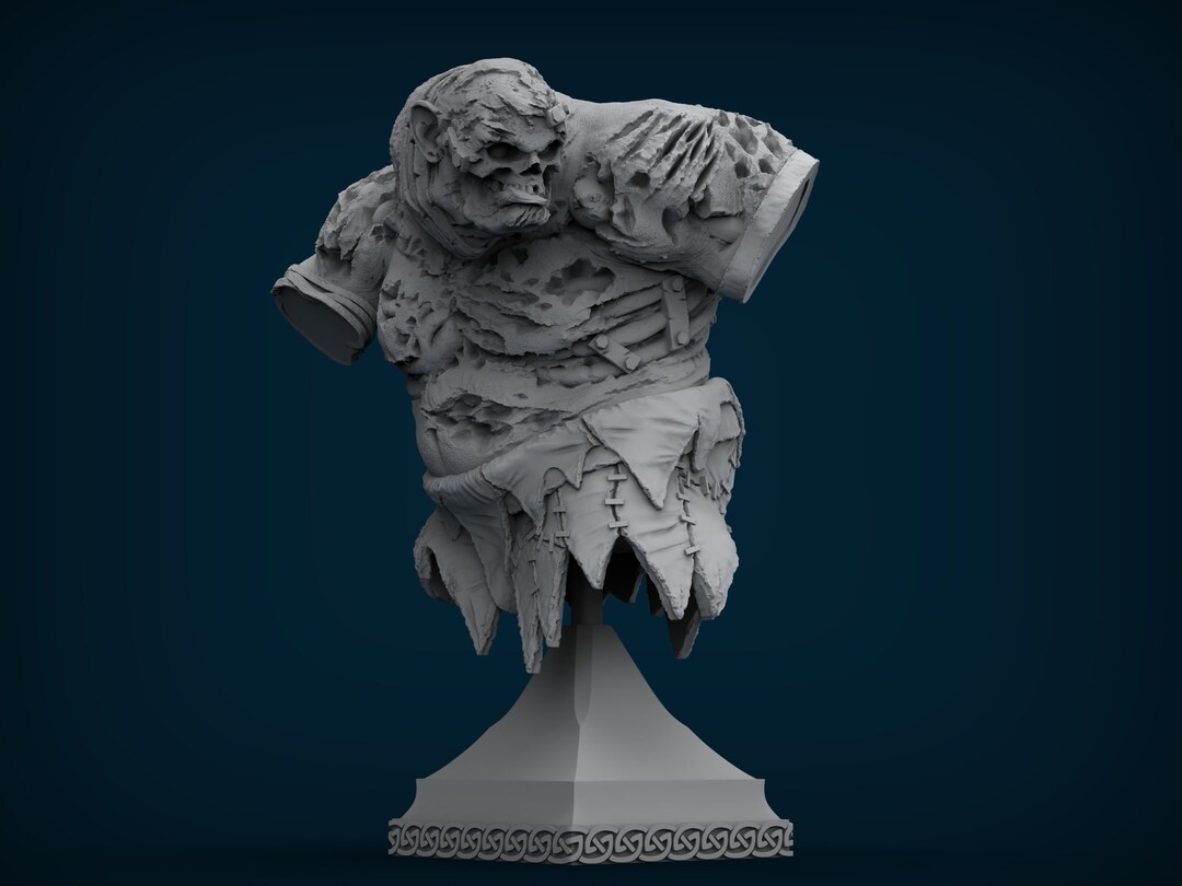 Corpus Zombie Undead Abomination | Bust | 75mm Fantasy Miniature | 4K ...