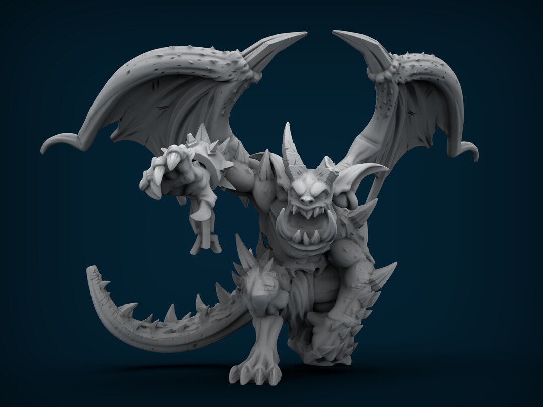 Jizor's Minion Imp Demon B | Depths of Hell | 32mm Fantasy Miniature ...