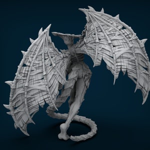 Agath Evil Winged Flail Demon Queen | Depths of Hell | 32mm Fantasy ...