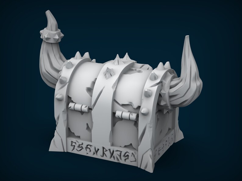 Demon Chest Prop Terrain Depths of Hell 32mm Fantasy | Etsy