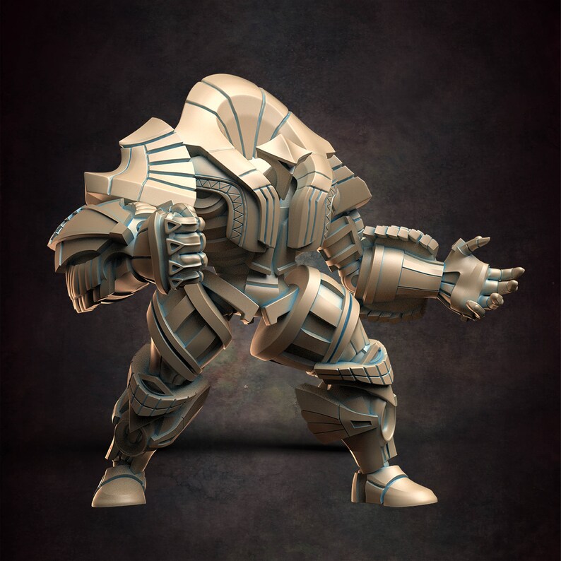Guardian Golem C Golems of Egypt 32mm Fantasy Miniature - Etsy