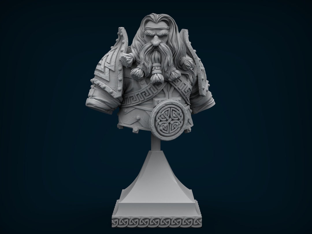 High Thane Ragnar Dwarf King | Bust | 75mm Fantasy Miniature | 4K ...