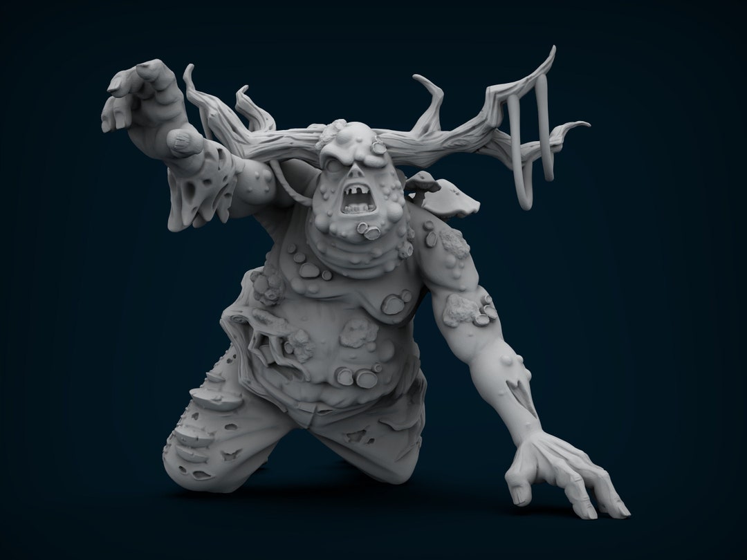 Mud Zombie Plague Infected Swamp Collection 32mm Fantasy Miniature 4K ...