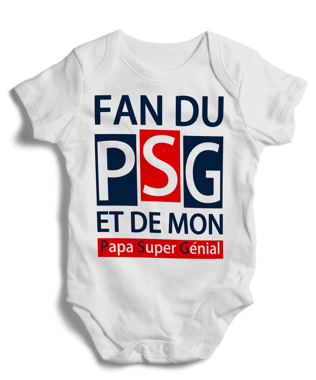 Customizable Baby Bodysuit With Short or Long Sleeves – PSG Fan - Etsy