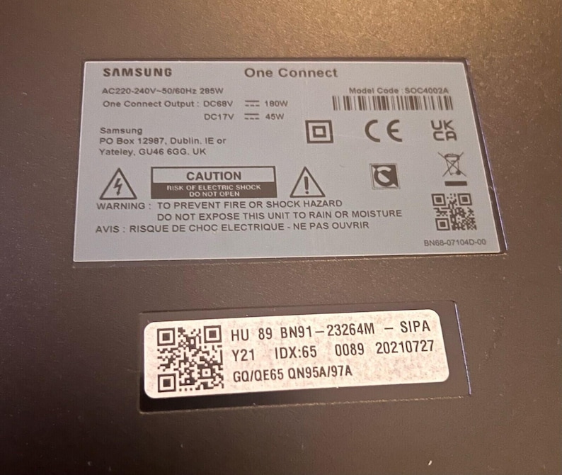 Samsung ONE Connect Wall Mount - Box Model: SOC8001B - Etsy