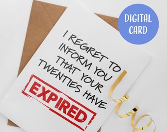 Printable Funny Birthday Greeting Card for DIGITAL Download - Etsy