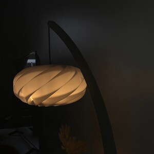 Modern Floor Lamp | White Pendant Light | Naturel Wooden Lamp | Mid ...