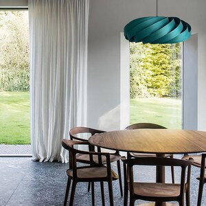 Green Chandelier | Modern Pendant Light | Wooden Lamp | Green Decor - Etsy