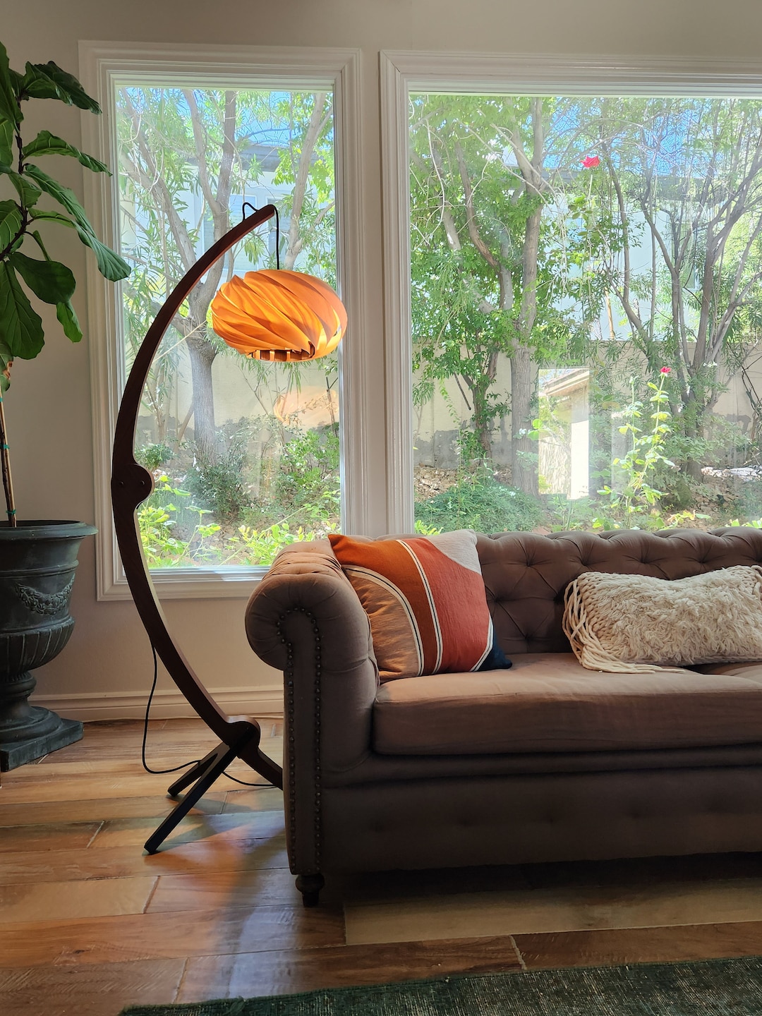 Floor Lamp | Mid-century Modern | Handmade Lighting | Unique Lamp - Etsy