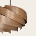 Wood Pendant Light Handmade Lamp Wood Ceiling Lamp Walnut - Etsy
