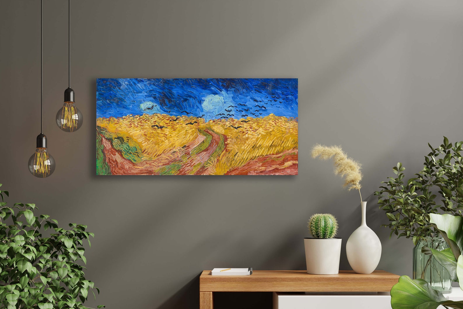 Wheatfield With Crows by Vincent Van Gogh Giclée Canvas Print (1890 ...