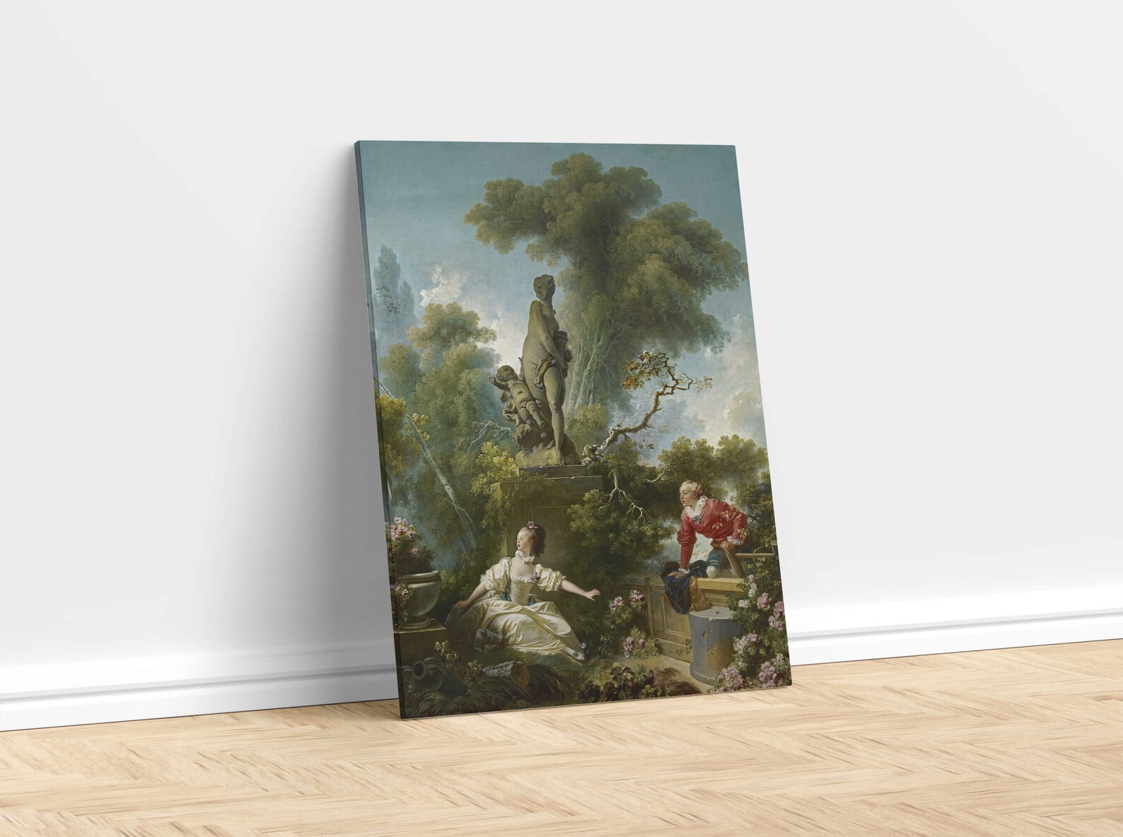 The Progress of Love by Jean Honoré Fragonard Canvas Print (1773 ...