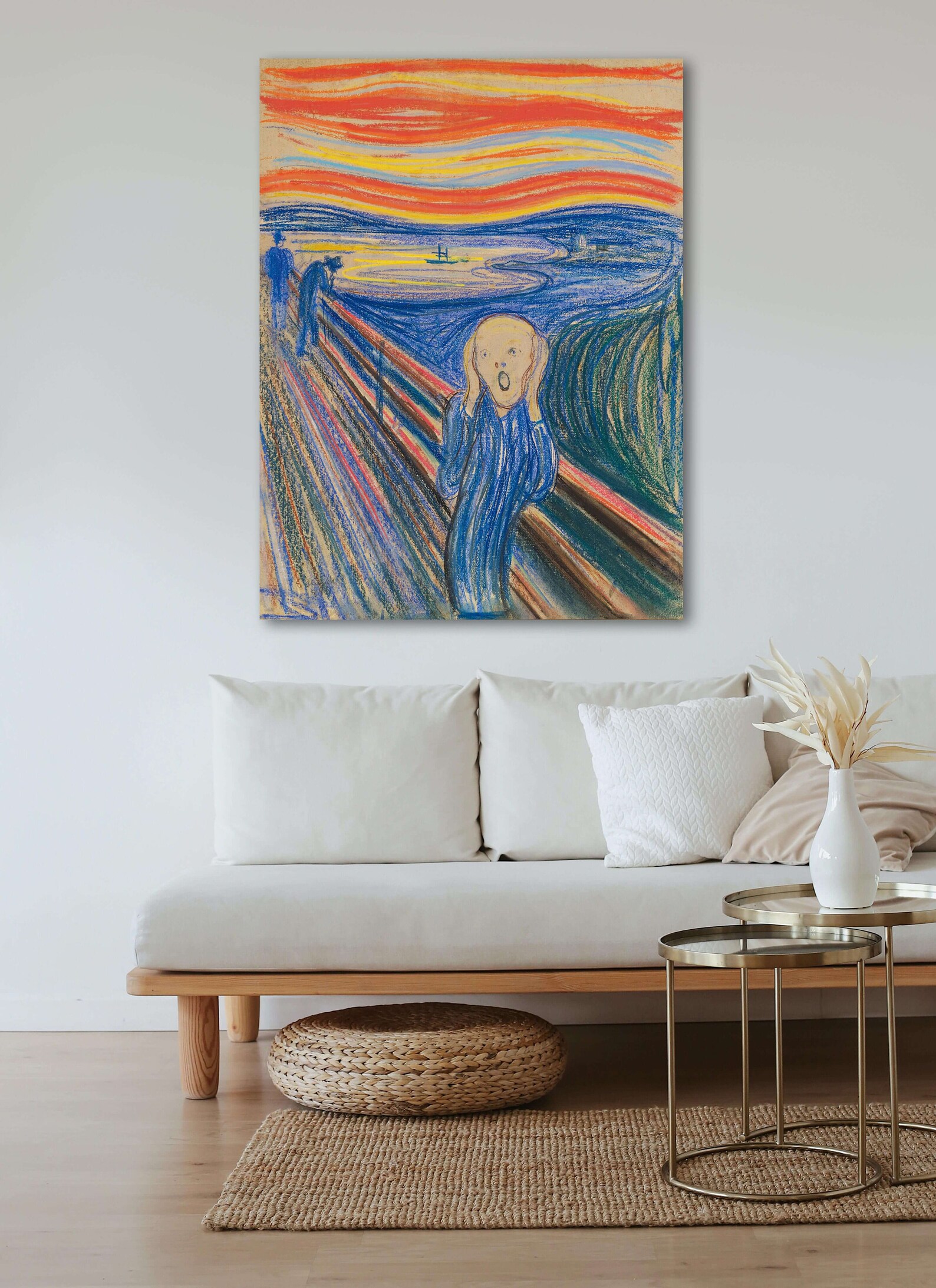 The Scream by Edvard Munch Giclée Canvas Print (1895) • Fine Art ...