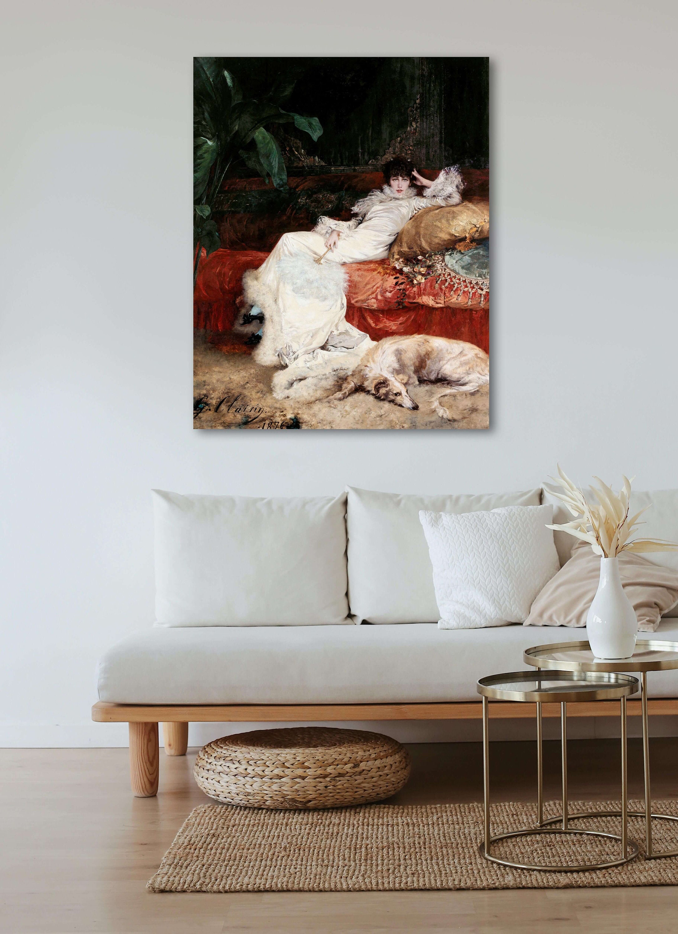 Portrait De Sarah Bernhardt by Georges Jules Victor Clairin Canvas ...