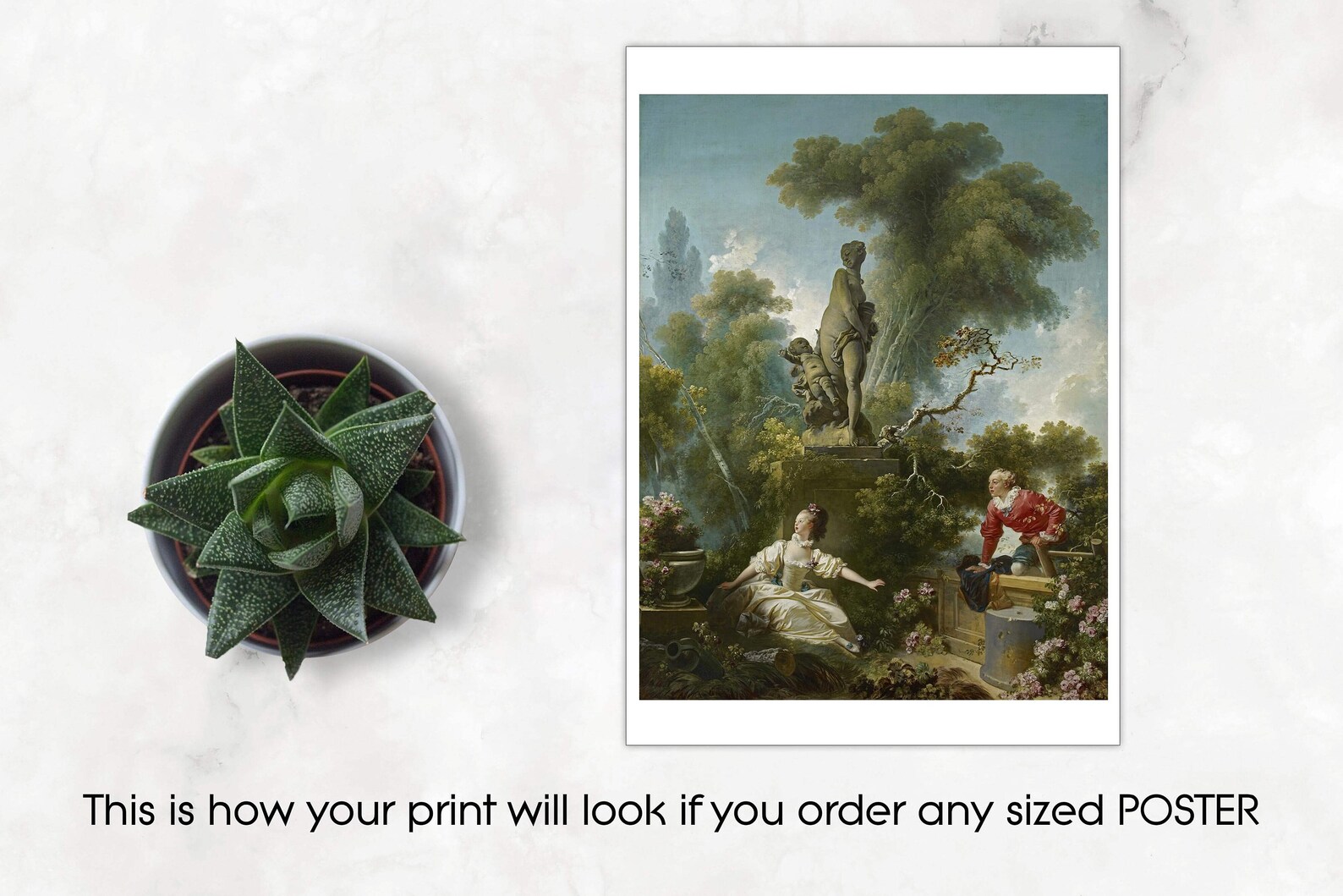 The Progress of Love by Jean Honoré Fragonard Canvas Print (1773 ...