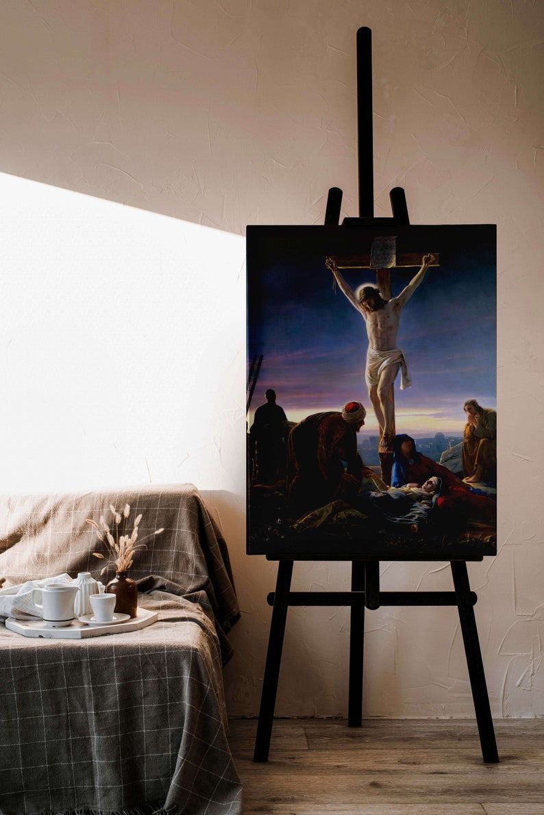 Christ on the Cross by Carl Bloch Giclée Canvas Print 1870 Fine Art ...
