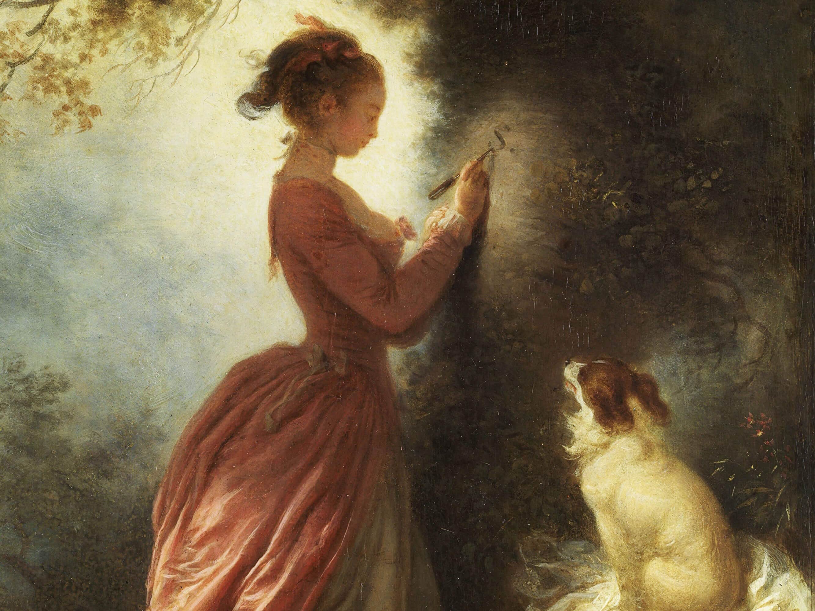 The Souvenir by Jean Honoré Fragonard Canvas Print 1775 Fine Art Print ...