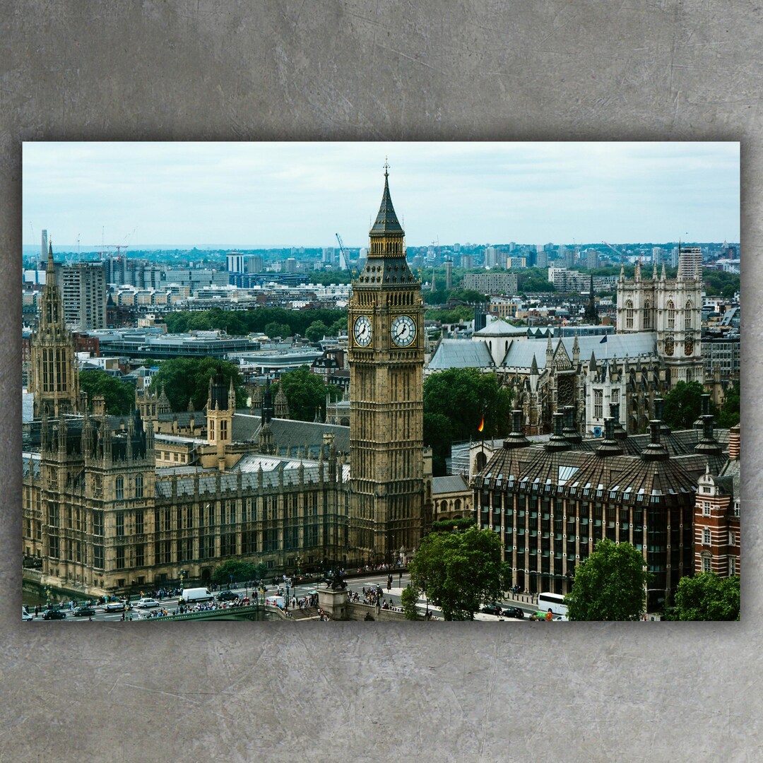 Big Ben in London Canvas Print London City Skyline Poster Urban ...