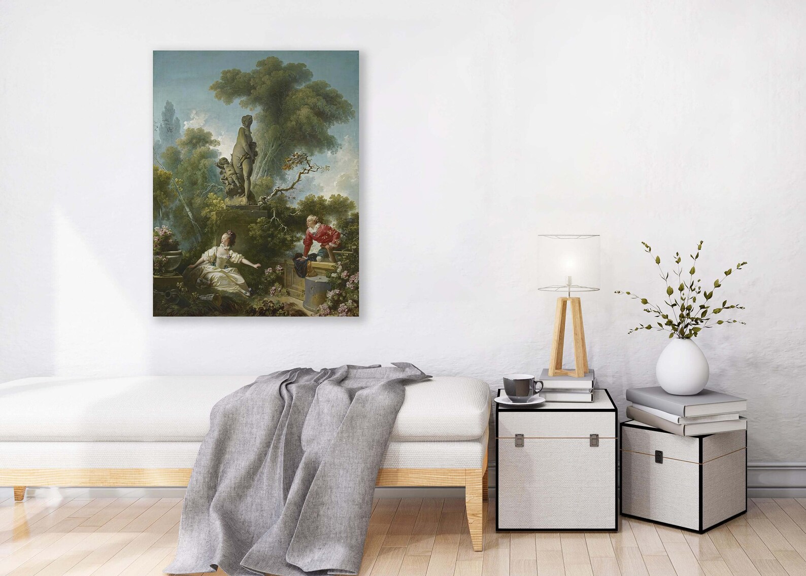 The Progress of Love by Jean Honoré Fragonard Canvas Print (1773 ...