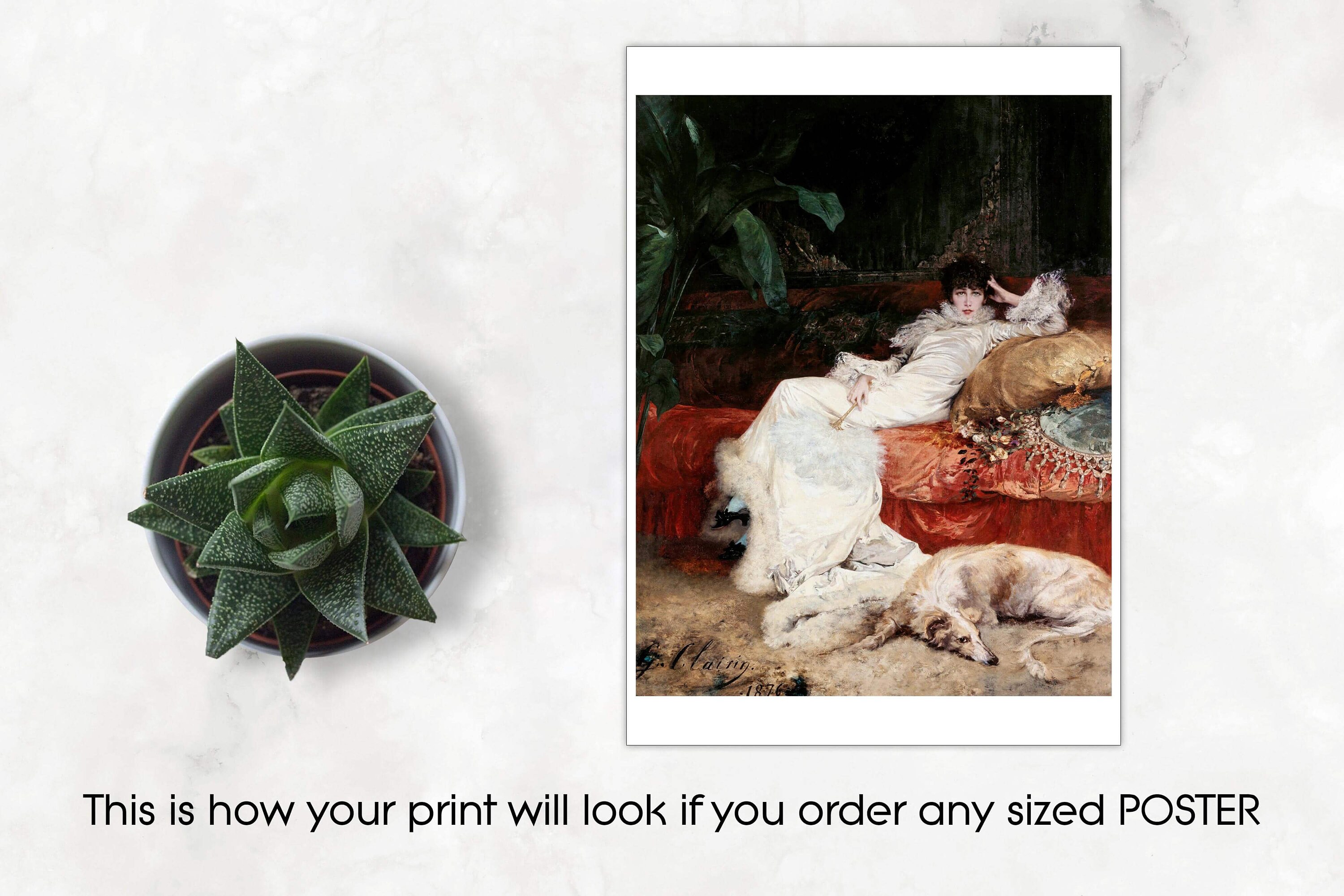 Portrait De Sarah Bernhardt by Georges Jules Victor Clairin Canvas ...