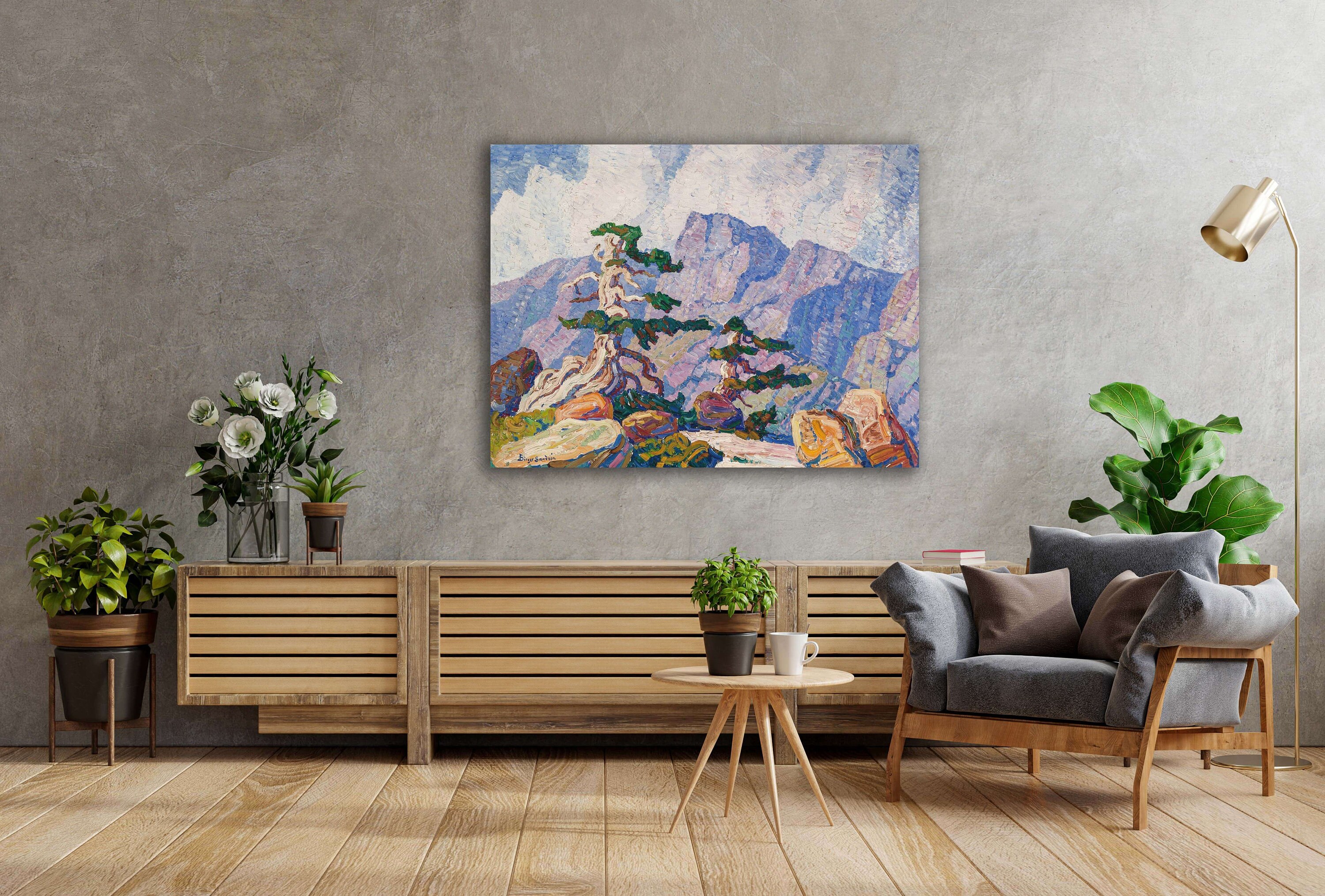 Near the Timberline by Birger Sandzén Canvas Print (1919) • Fine Art ...