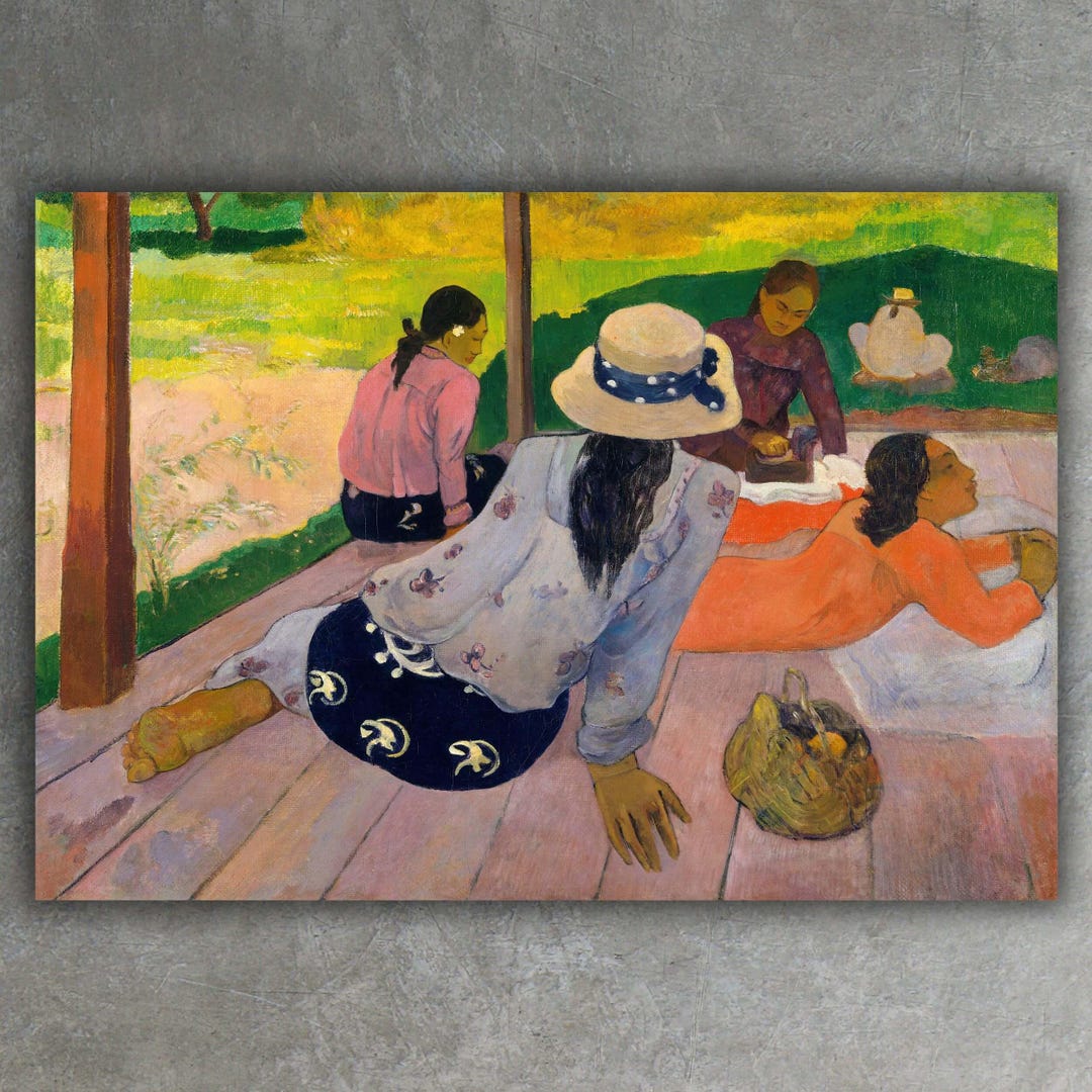 The Siesta by Paul Gauguin Giclée Canvas Print (1894) • Fine Art ...
