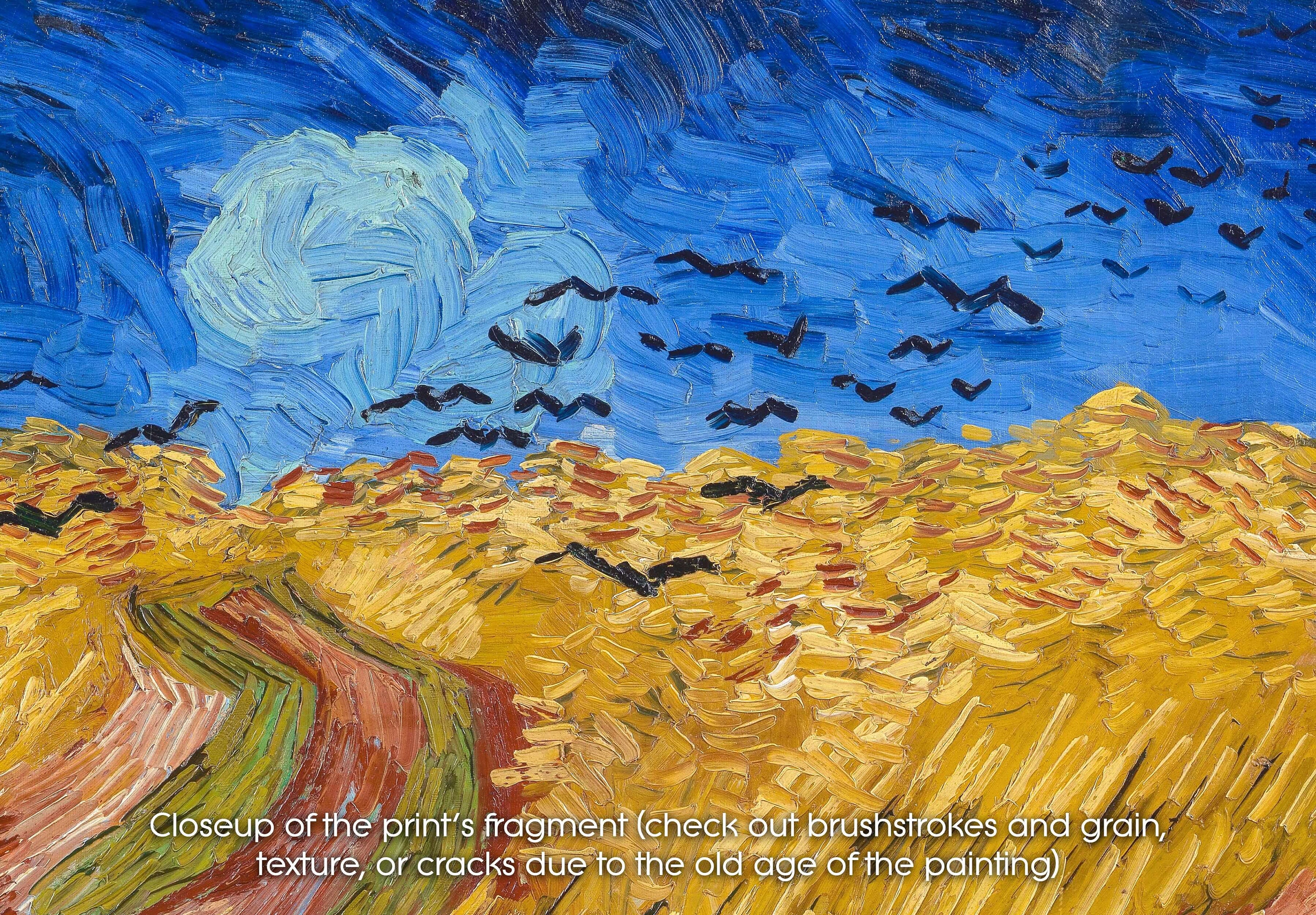 Wheatfield With Crows by Vincent Van Gogh Giclée Canvas Print (1890 ...