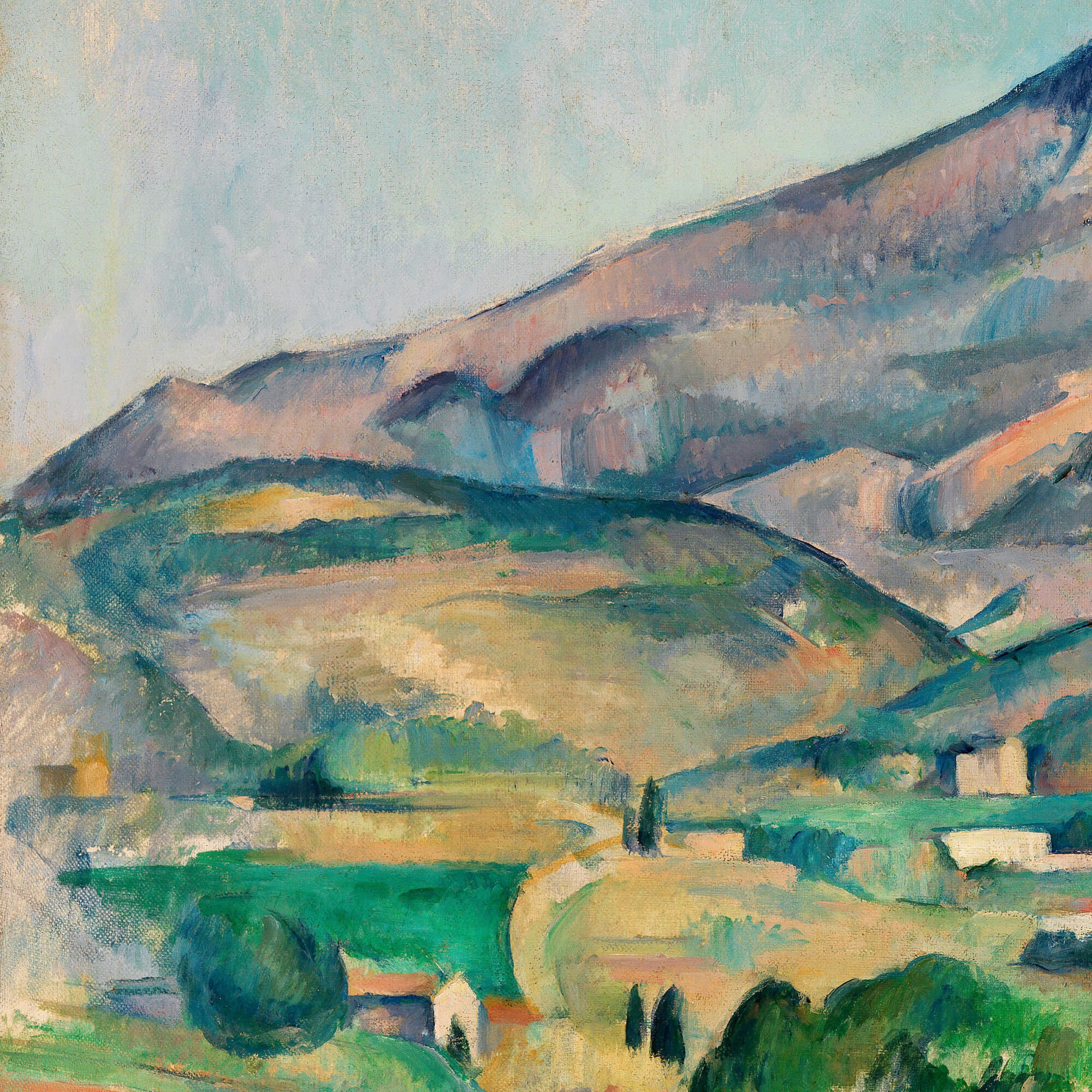The Sainte Victoire Mountain by Paul Cézanne Canvas Print Fine Art ...