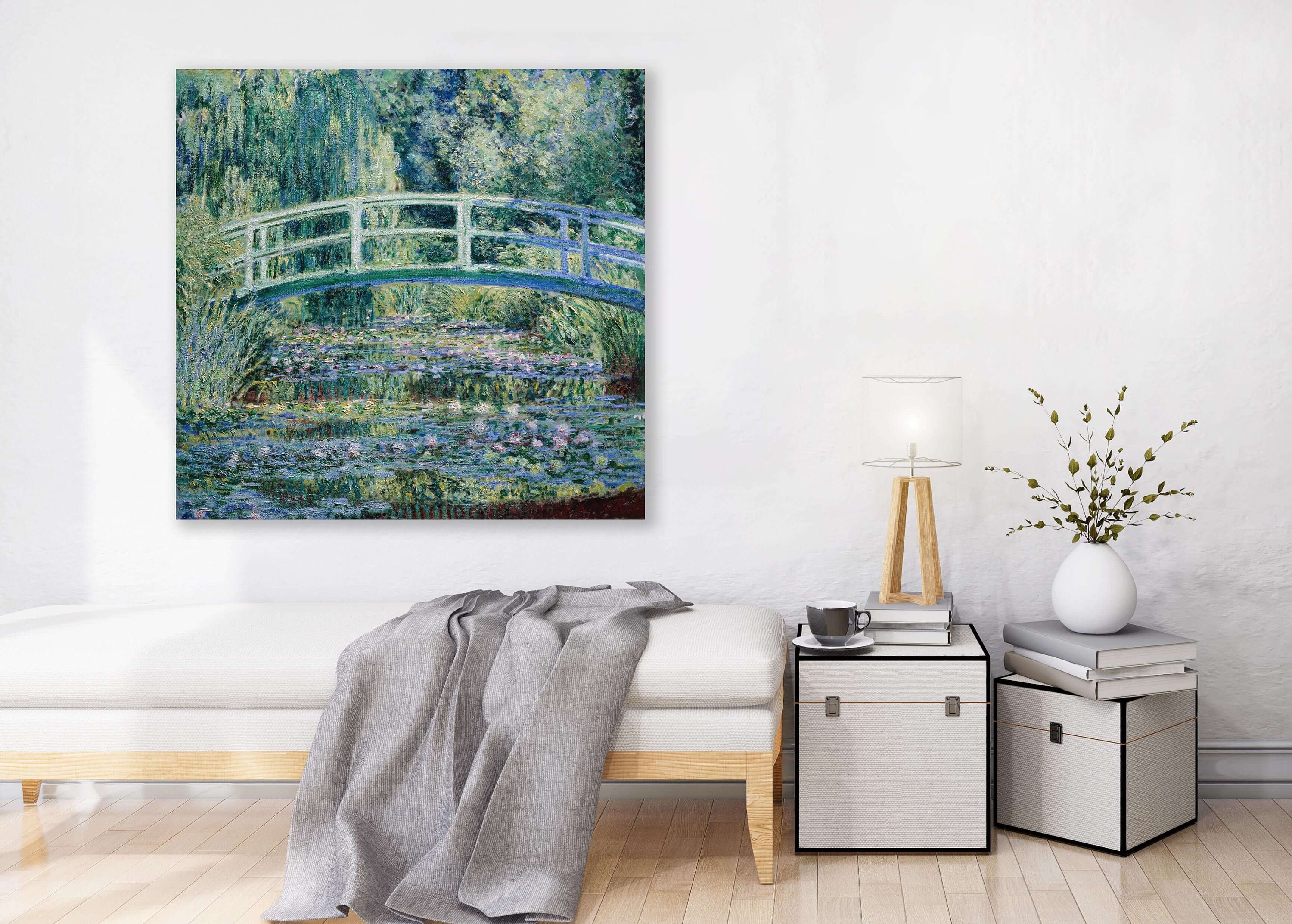 Water Lilies and Japanese Bridge by Claude Monet Canvas Print 1899 Fine ...