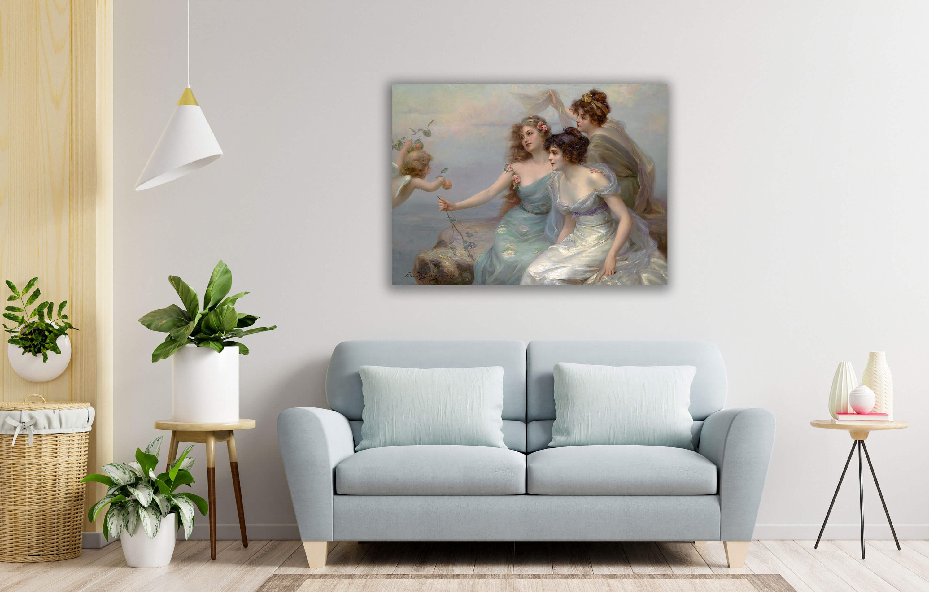 The Three Graces by Édouard Bisson Canvas Print (1899) • Fine Art Print ...