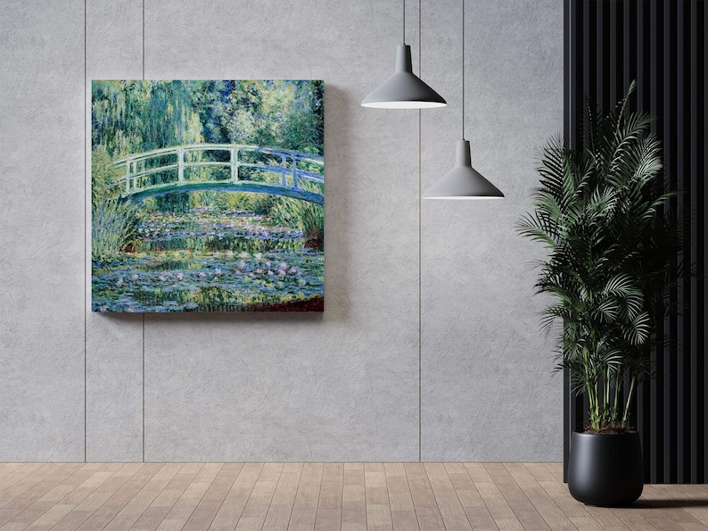 Water Lilies and Japanese Bridge by Claude Monet Canvas Print 1899 Fine ...