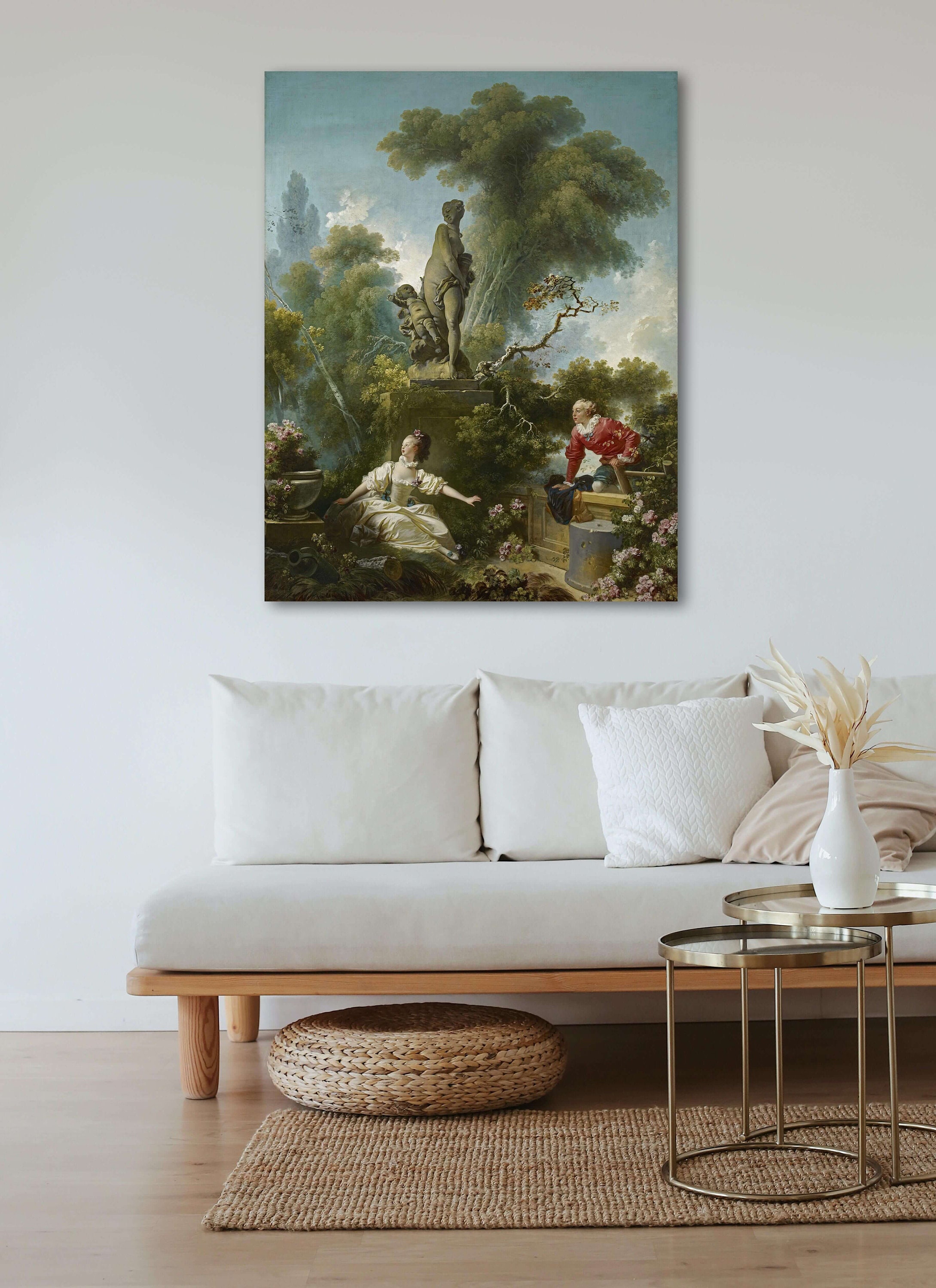 The Progress of Love by Jean Honoré Fragonard Canvas Print (1773 ...