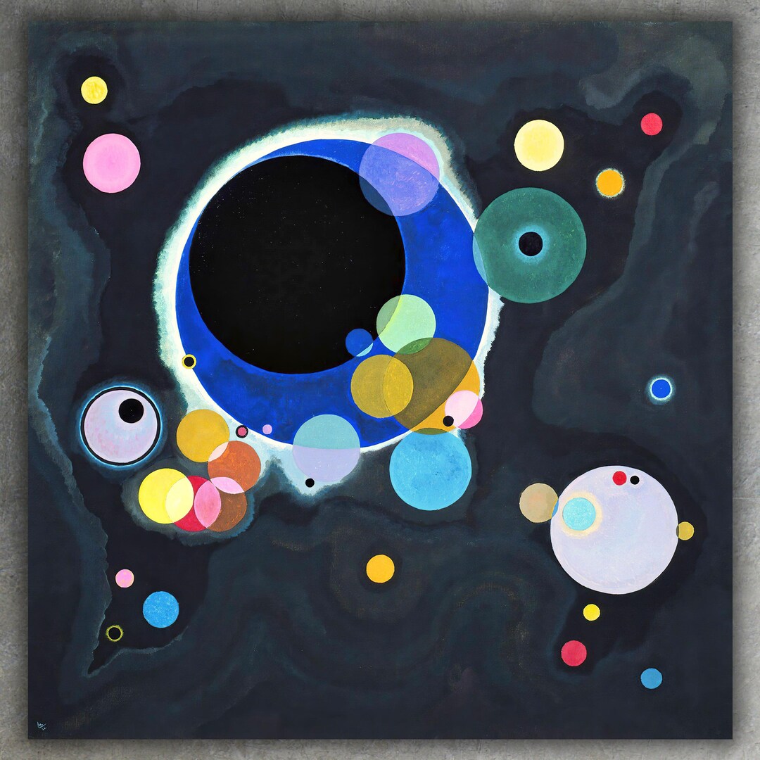 Several Circles by Wassily Kandinsky Giclée Canvas Print (1926) • Modern Fine Art Print ...