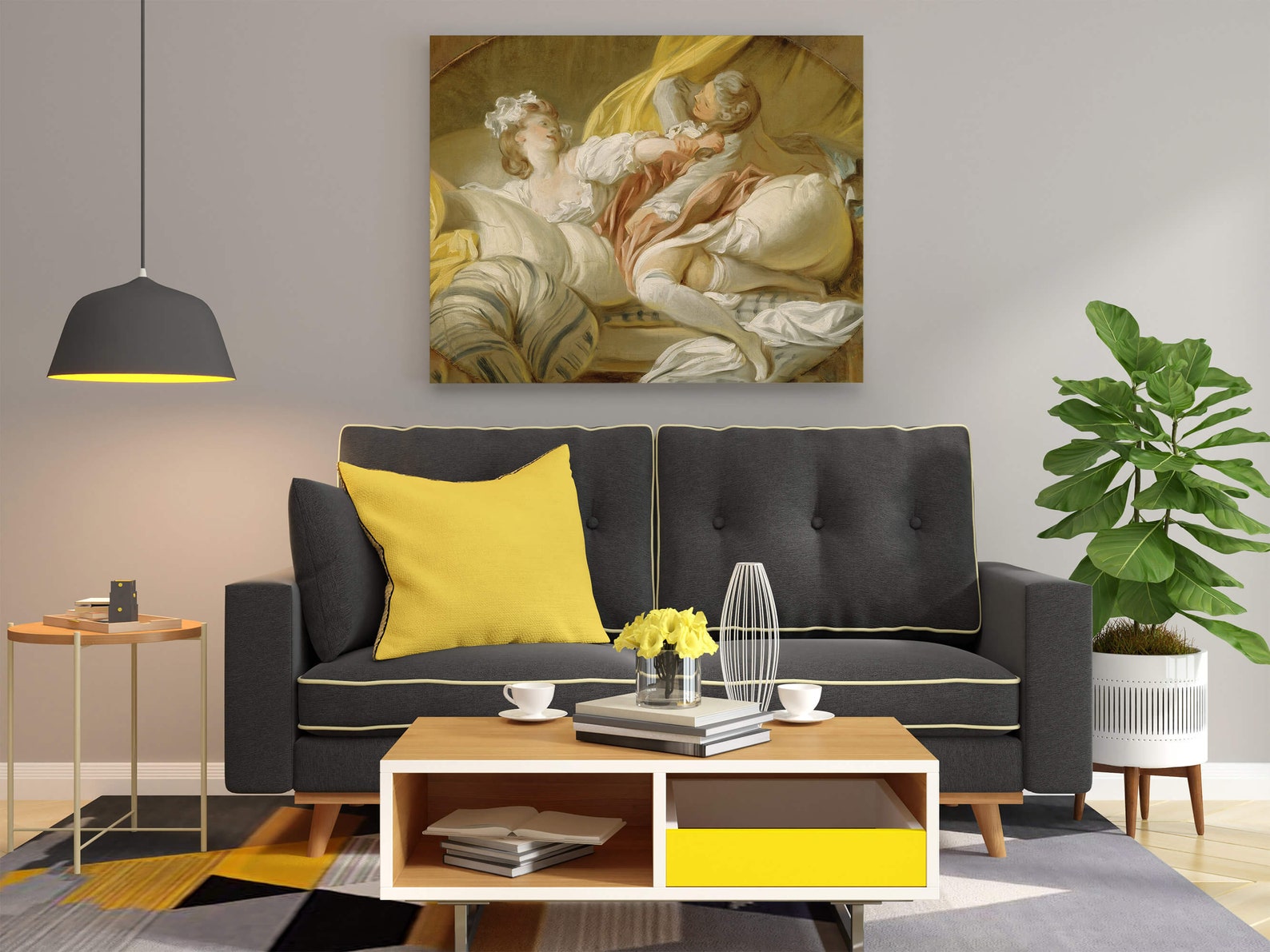 The Beautiful Servant by Jean Honoré Fragonard Canvas Print - Etsy