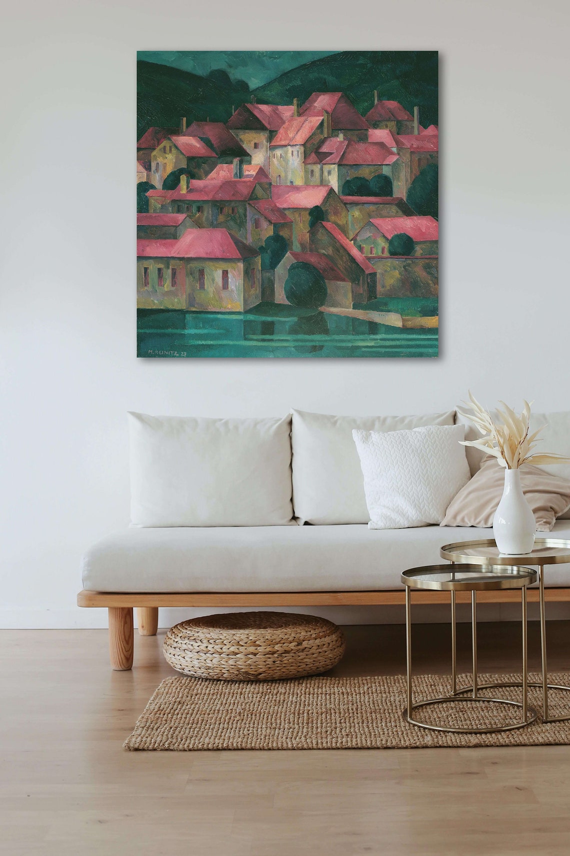 Red Roofs by Maximilian Reinitz (1927) • Fine Art Painting Print ...