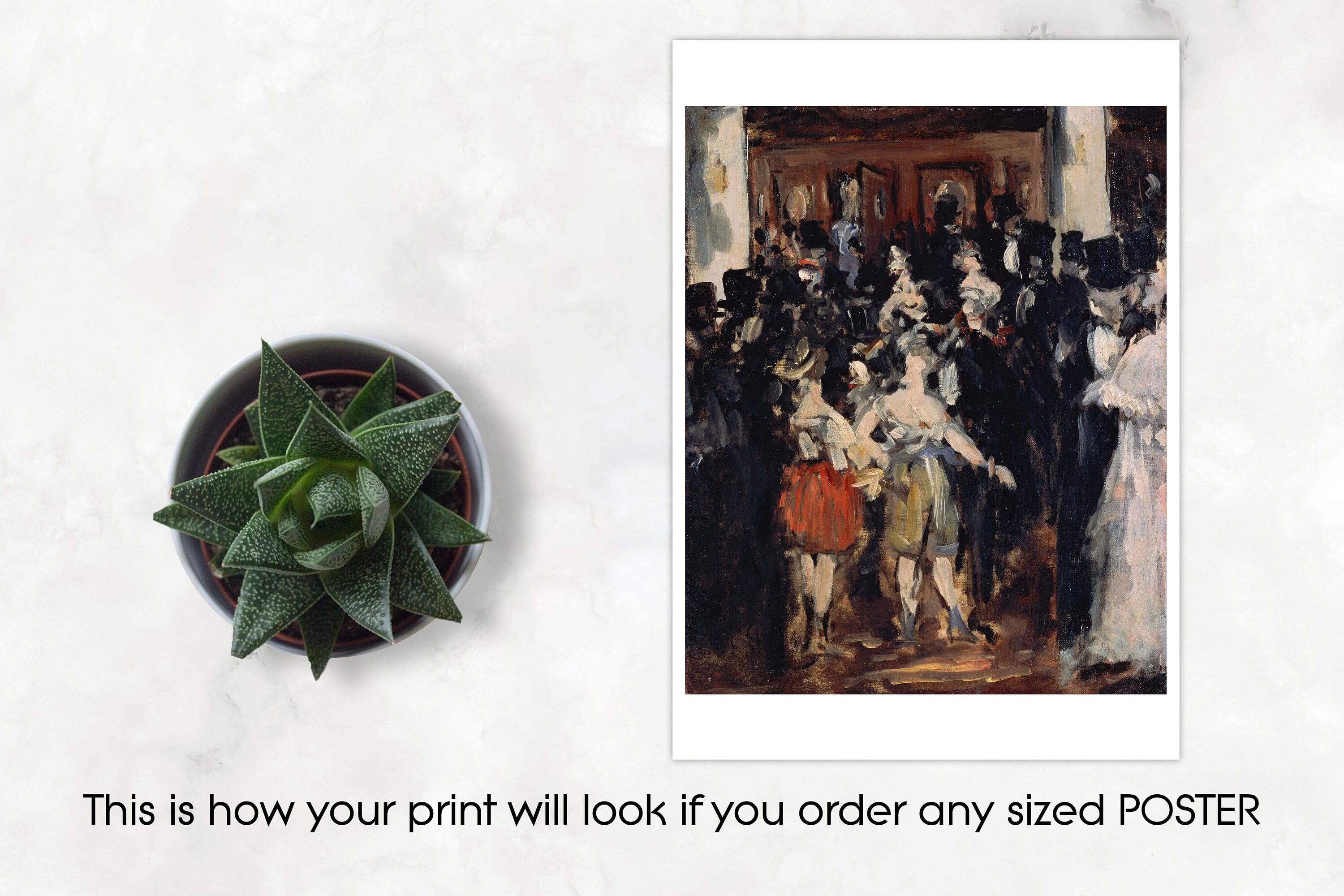 Masked Ball at the Opera by Édouard Manet Giclée Canvas Print (1873 ...